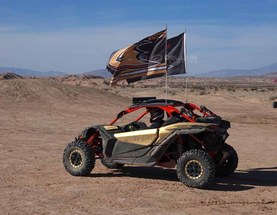 Car desert flag dubai