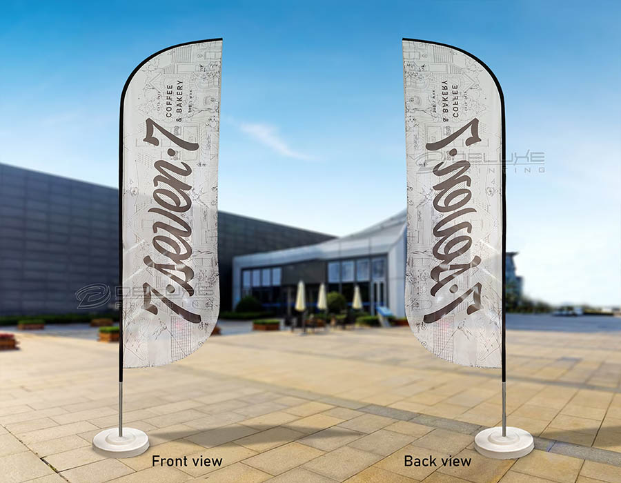 Curve Top Flag & Sail Flag Designs Printing Dubai